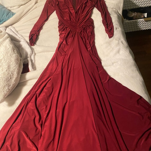 Vixen by Micheline Pitt | Dresses | La Femme En Noir Oxblood Art Deco ...